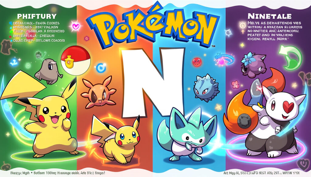 Personnage Pokémon en N : Guide des Pokémons commençant par N
